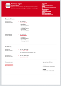 9 German CV Samples - New Resume Templates 2025